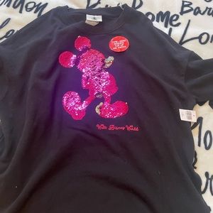 Disney | Tops | Disney Top Size Xs With Sequins | Poshmark